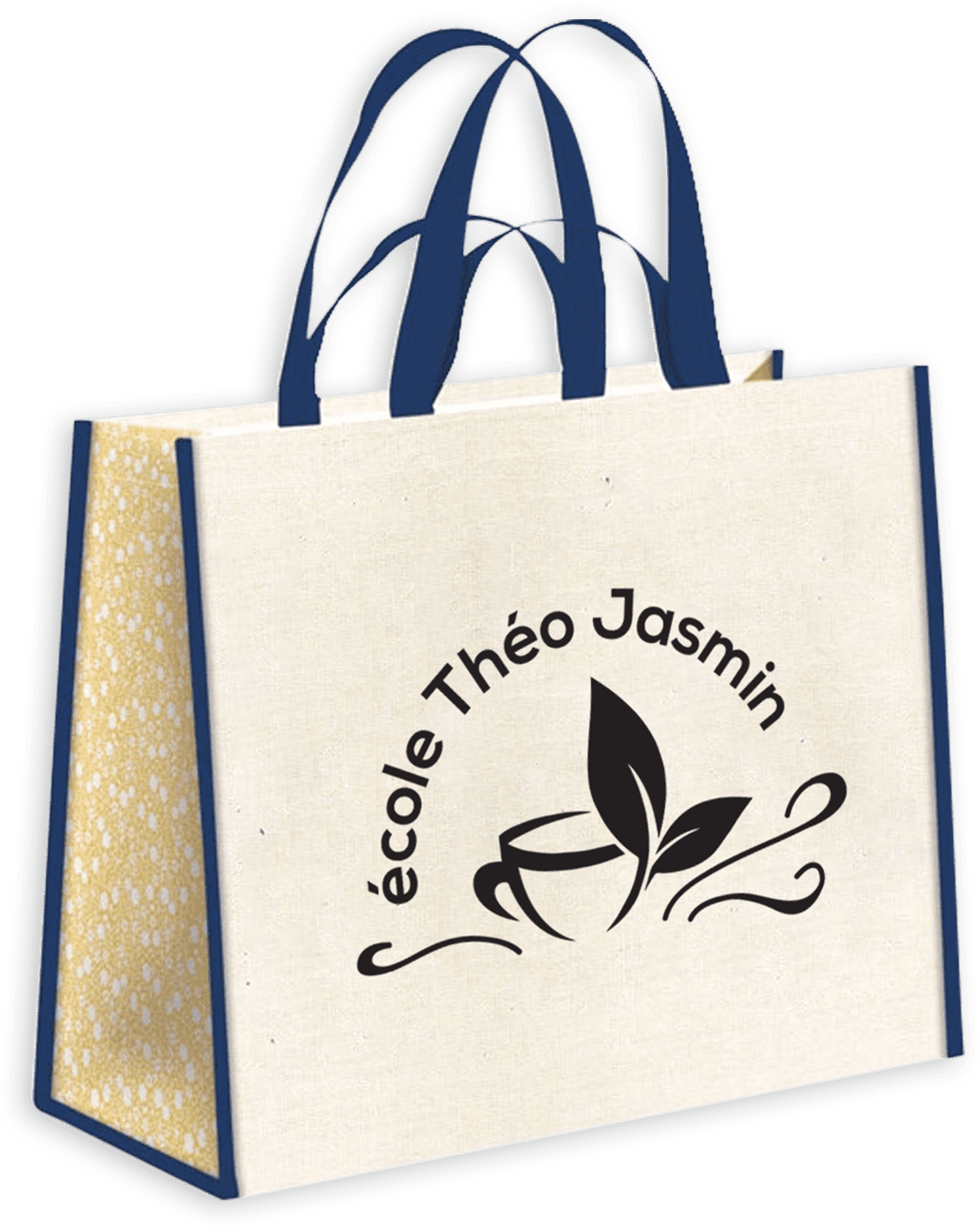 Grand sac cabas imprimé avec le logo de l'école ou de l'association ...